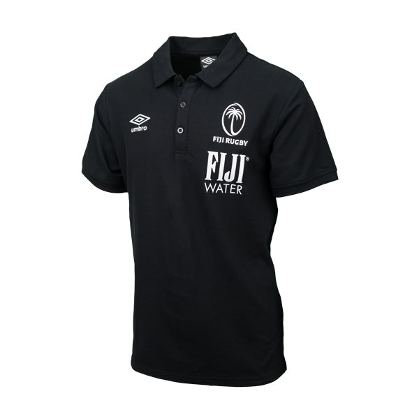 Umbro Fiji Rugby Mens Pique Polo Black — Tappoo Online Store